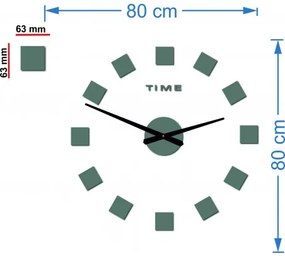 Velké hodiny na stěnu Styles | 3D hodiny 12P036
