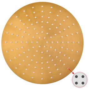 Slezák - RAV Hlavová sprcha kulatá kovová ø 30 cm s 4-otvorovými tryskami - KS0001/4ZK, Zlatá kartáčovaná