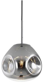 Stropní lampa blown glass chrome s MUZZA