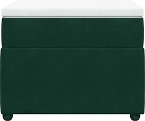 Box spring postel s matrací tmavě zelená 90x190 cm samet 3285611