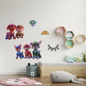 Samolepka na zeď "PAW Patrol - Mighty Pups 2"