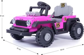 Elektrické autíčko Prime 2v1 růžové