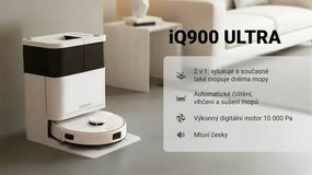 TESLA RoboStar iQ900 Ultra - laserový robotický vysavač 4v1