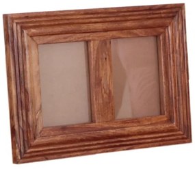 Indický nábytek - Fotorámeček Kali na 2 foto z indického masivu palisandr Ořech