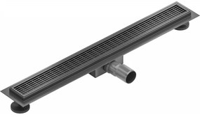Mexen Flat M33 nerezový sprchový žlab 50 cm, černá, 1733050-15
