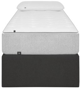 OnaDnes -20% Tmavě šedá látková postel Kave Home Matters 90 x 190 cm