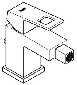 GROHE 23138000 - Bidetová baterie EUROCUBE lesklý chrom