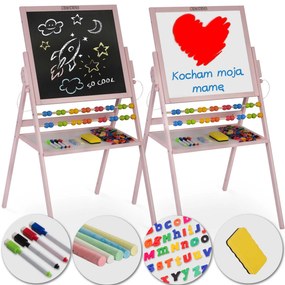 Magnetická otočná tabule Ricokids - růžová