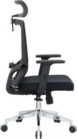 Kancelářská ergonomická židle Neoseat GRANDINI — síť / látka, černá, nosnost 150 kg