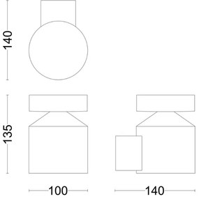 Philips - LED Venkovní nástěnné svítidlo LAVEN LED/6W/230V 2700K IP44
