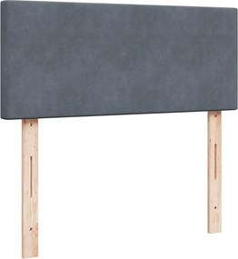 Box spring postel s matrací tmavě šedý 120x190 cm samet 3287681