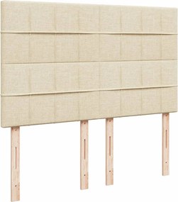 Box spring postel s matrací krémová 140x200 cm textil 3291696