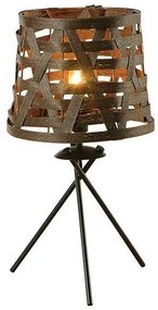 ACA DECOR Stolní lampa AGATHA max. 40W/E14/230V/IP20, hnědá