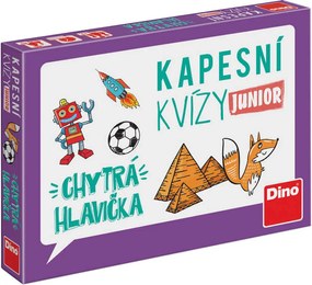 DINO Kapesní kvízy junior Chytrá hlavička cestovní CZ *SPOLEČENSKÉ HRY* dn622326