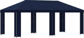 Zahradní altán 6 x 3 m Modrá Polyester a ocel 190 gsm 3376013