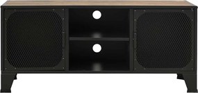 TV skříňka rustikální hnědá 105 x 36 x 47 cm kov a MDF 335909