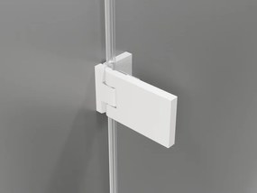 Mexen Lunar-F L, skládací sprchový kout levý 100 x 70 cm, 8mm čiré sklo, bílý profil, 836L-100-070-20-00-L