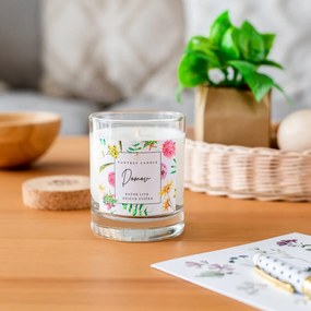 Sójová svíčka VONTREE CANDLE | Domov | Pačulí, Pižmo, Jasmín a Med | 175 g Typ víčka: Dřevěné víčko