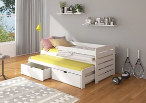ADRK Furniture Postel dvojitá s bariérou TOMI 200x90 CH-Tom-W-206-E1435