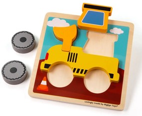 Bigjigs Toys Vkládací puzzle Bagr