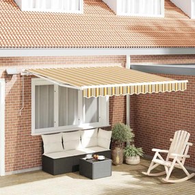 Stahovací markýza Vícebarevný 350 x 250 cm Látka a hliník 3330304
