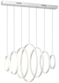 Závěsné LED svítidlo Pixels, 7x LED 96w, 4000k, w