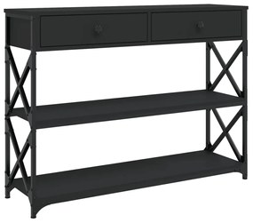 vidaXL Konzolový stolek černý 100 x 28 x 75 cm kompozitní dřevo