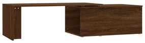 Konferenční stolek hnědý dub 150x50x35 cm kompozitní dřevo - Default Title