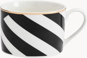 Sada šálků na čaj's podšálky Luxe Deco, 4 díly