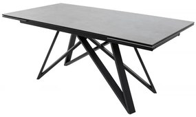 Šedý rozkládací stůl Atlas 180-220-260 cm