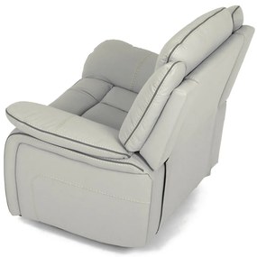 AUTRONIC TV a relaxační křeslo s elektrickým ovládáním, potah ekokůže v odstínu lanýž TV-4119 LAN