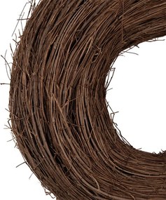 Přírodní hnědý proutěný jilmový věnec Elm L - Ø 50*14 cm