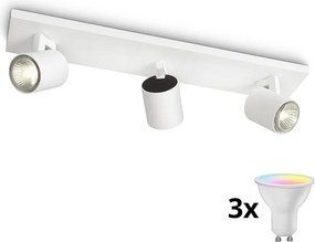 Philips - LED RGBW Stmívatelné bodové svítidlo RUNNER 3xGU10/6,5W/230V bílá