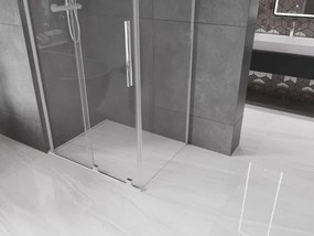 Mexen Velar L, sprchový kout s posuvnými dveřmi 90 x 85 cm, 8mm čiré sklo, chromová, 871-090-085-03-01