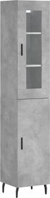 Skříň highboard betonově šedá 34,5x34x180 cm kompozitní dřevo 3199189