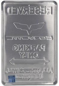 Plechová cedule Corvette Parking 20cm x 30cm