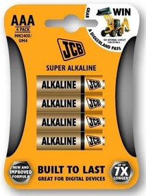 Baterie AAA/LR03 JCB SUPER ALKALINE 4ks (blistr)