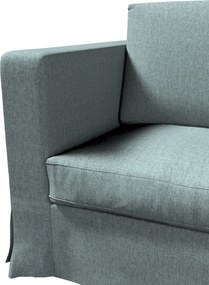 Potah na pohovku IKEA  Karlanda 3-místná nerozkládací, dlouhý barva modrá látka pletený vzor