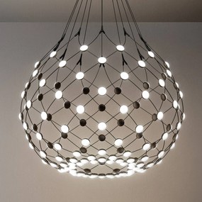 Luceplan Mesh LED závěsné světlo Ø 80cm 1m závěs