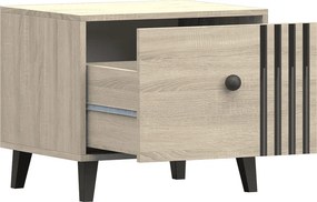 IDZ Noční stolek FOX 22, 54 cm cm Dub Sonoma/Černá