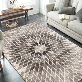 Originální vzorovaný koberec béžové barvy Šířka: 240 cm | Délka: 330 cm