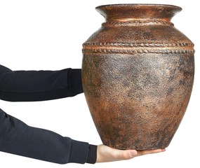 Pálená hlína Dekorativní váza 40 Měděná PUCHONG Beliani