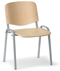 Dřevěná židle ISO - šedé nohy, buk