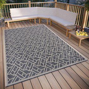 Tmavě šedý venkovní koberec 63x120 cm Clyde Eru – Hanse Home