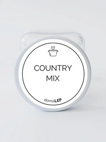 Samolepka na kořenky COUNTRY MIX bílá 5 cm základní písmo