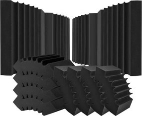 akustické pěnové panely 4 balení 41,9 × 16 × 30,5 cm Lepidlo na stěnový strop