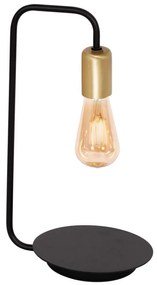 Luminex | Stolní lampa BRENDA 1xE27/60W/230V černá/zlatá | LU1063