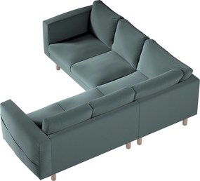 Potah na pohovku IKEA Norsborg rohová 4-místná barva zelená látka sametová