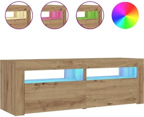 Noční stolky 2 ks s LED osvětlením dub artisan 60 x 35 x 40 cm 3329162