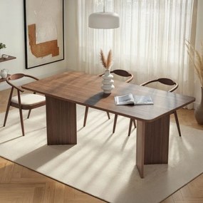 Jídelní stůl v dekoru ořechu 90x180 cm Linza – Kalune Design